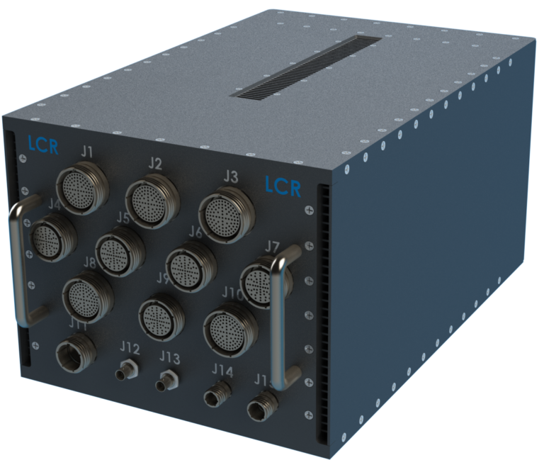 14 Slot VPX Conduction-Cooled Chassis with Air Assist - LCR Embedded Systems