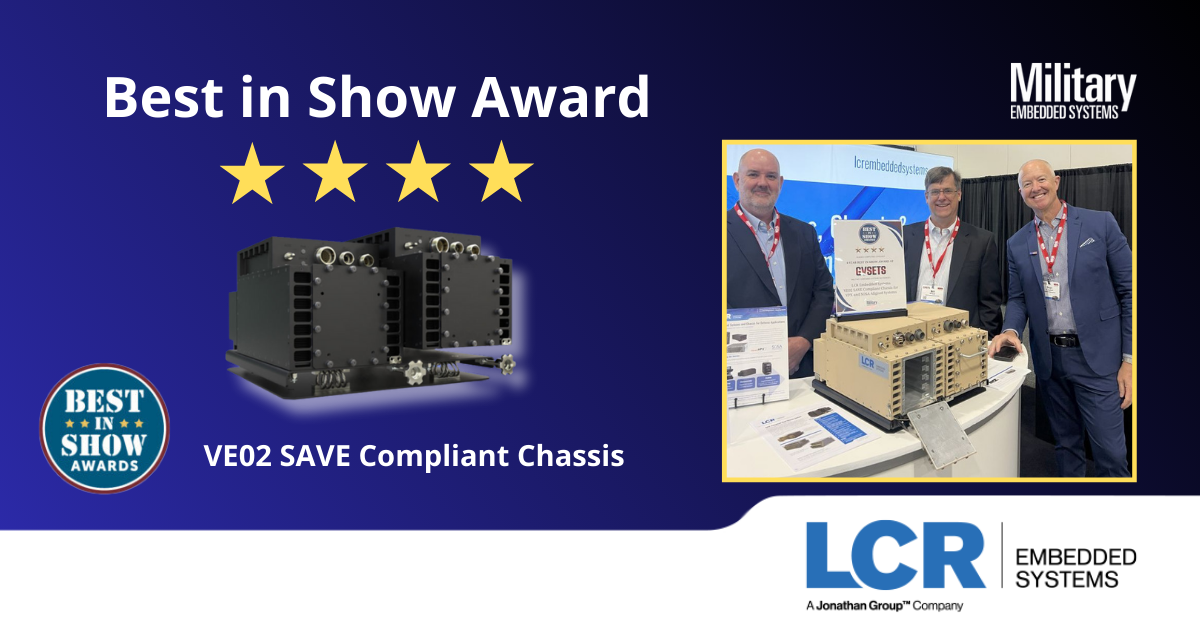LCR Receives Best in Show Award - LCR Embedded Systems